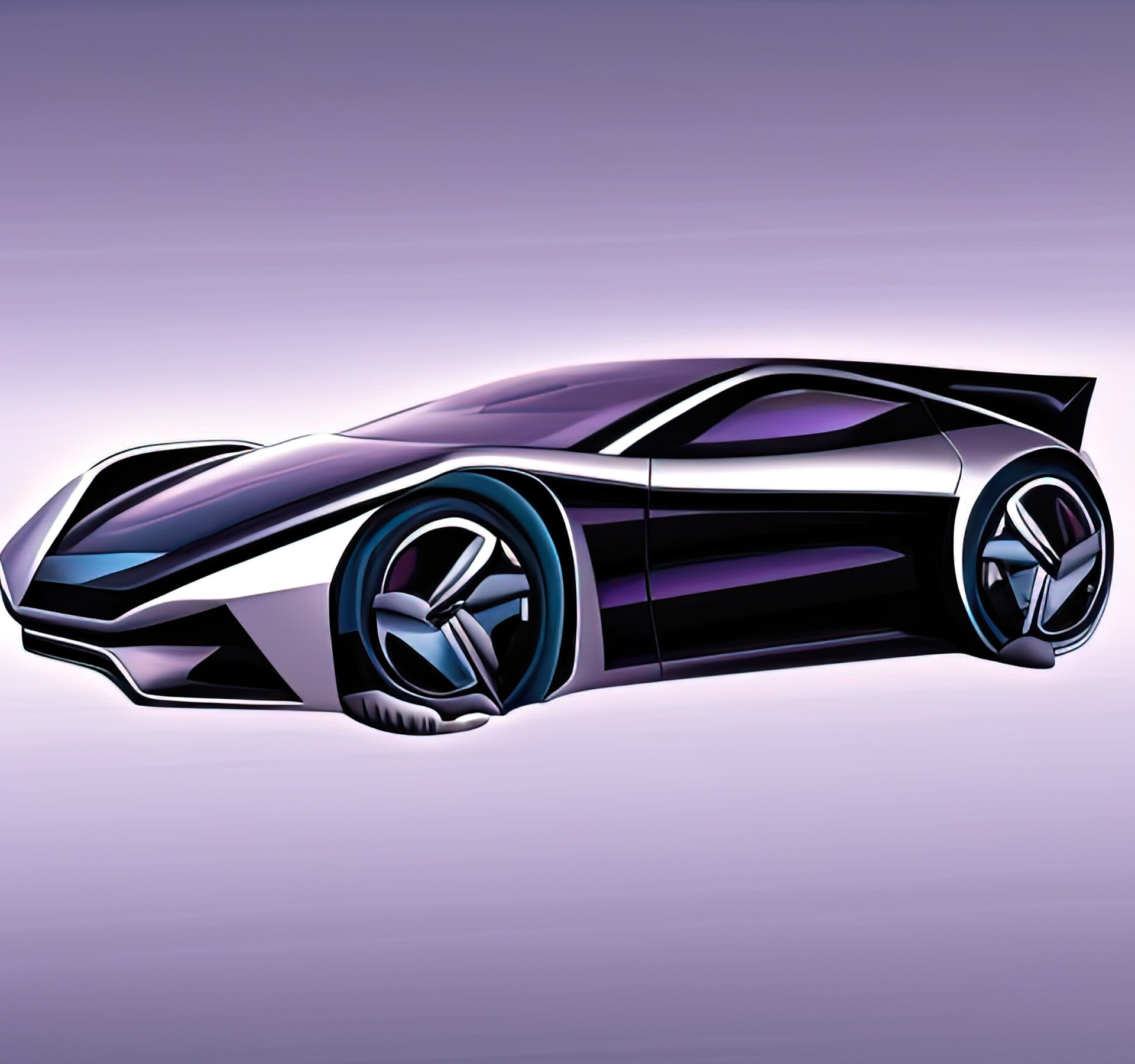 ArtStation - Futuristic car digital artwork - generative ai