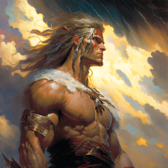 ArtStation - Masterpiece_oil_painting_beautiful_young_barbarian_e_c5