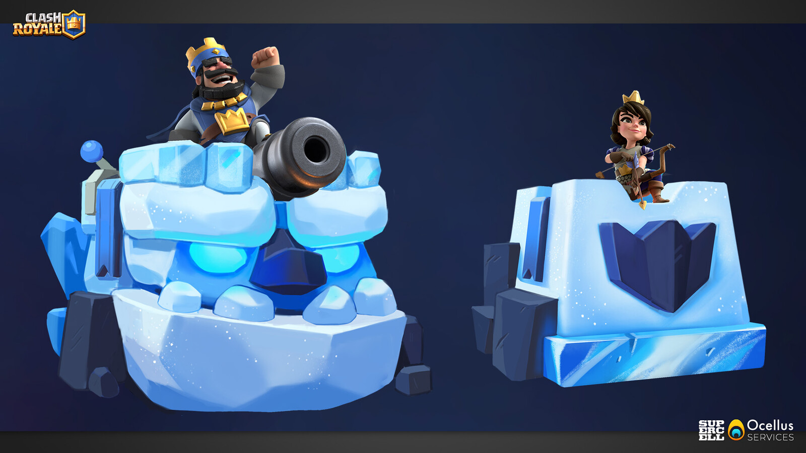 Ocellus - SERVICES - Clash Royale - Ice Golem Tower Skin