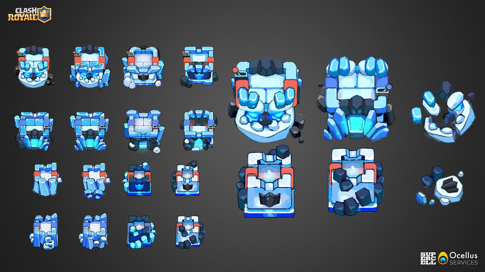 Ocellus - SERVICES - Clash Royale - Ice Golem Tower Skin