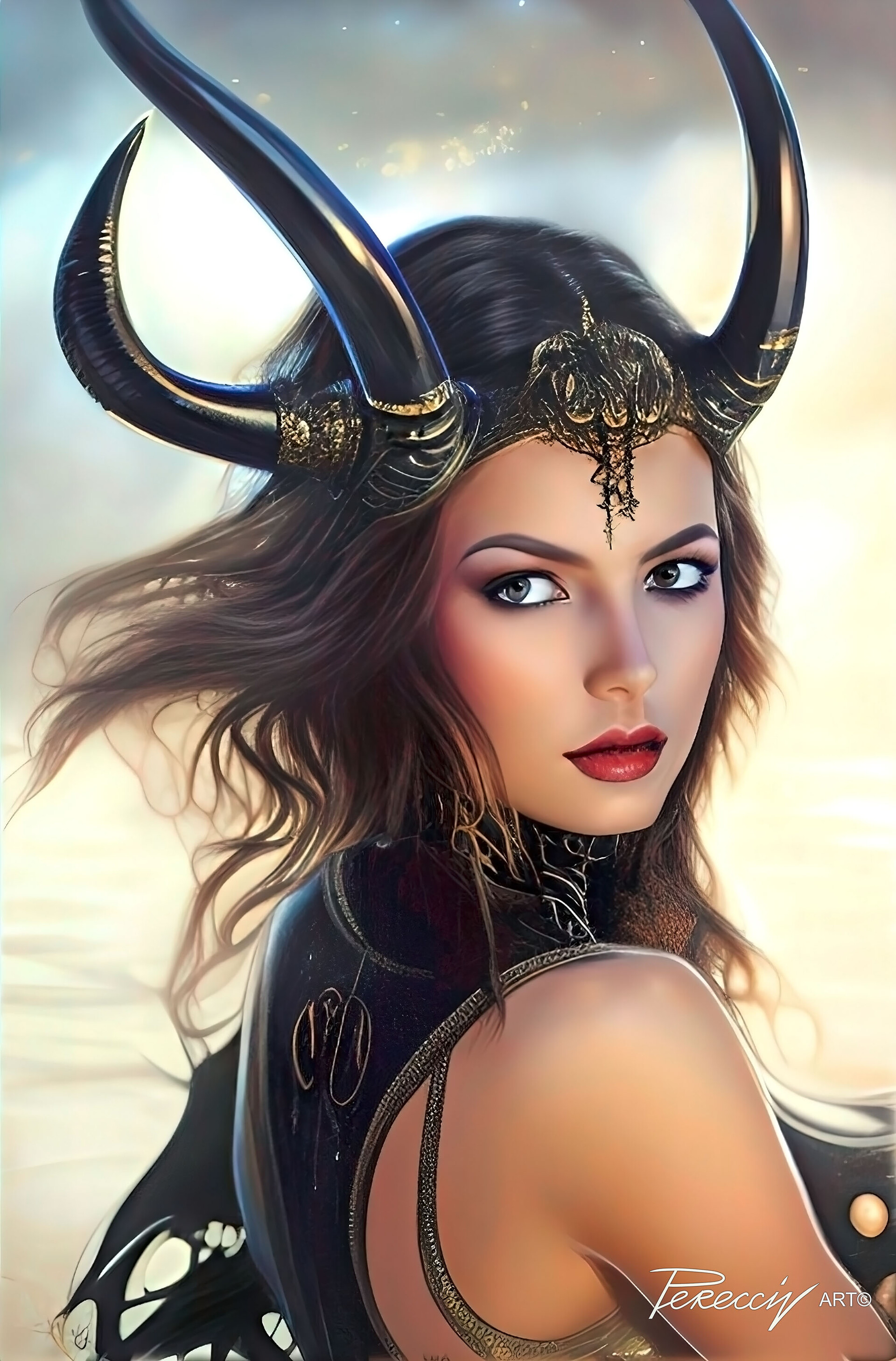 ArtStation - Beautiful demon girl - 19