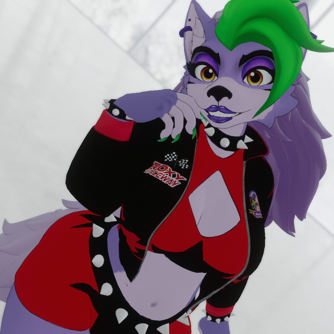 Teiozemo - Roxanne Wolf 3D model - (VRChat/Vtuber)