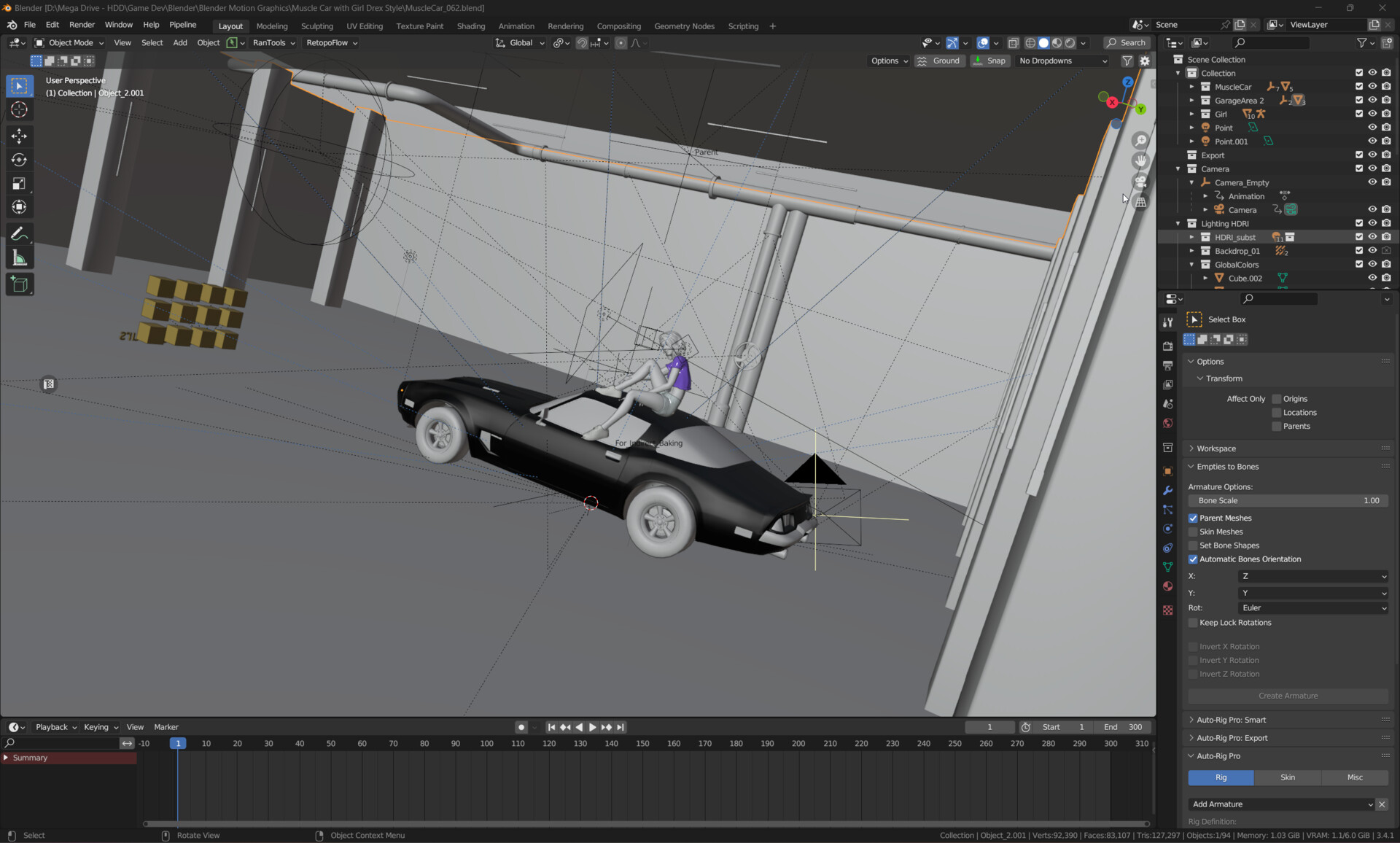 Kade Markoux - Blender 3d + Muscle Car + Beautiful Girl = DrexLee Style ...