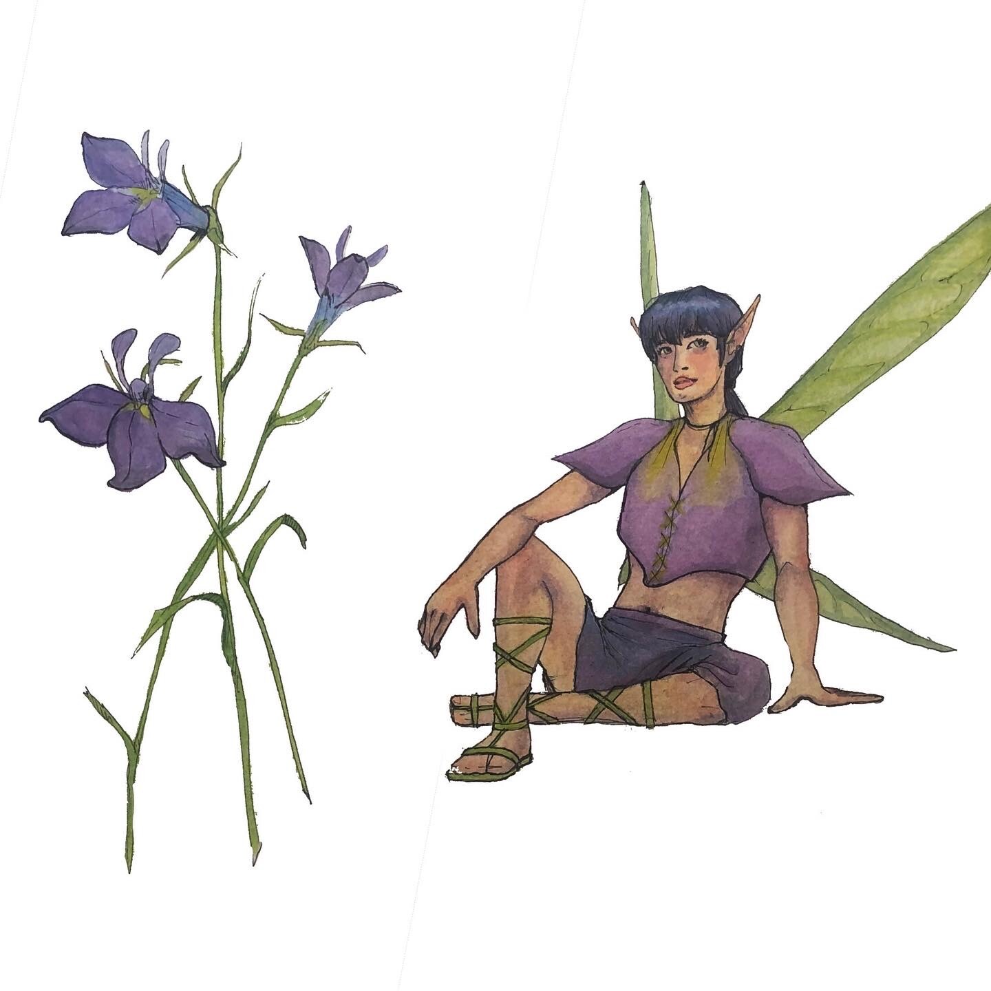 ArtStation - Blue Lobelia