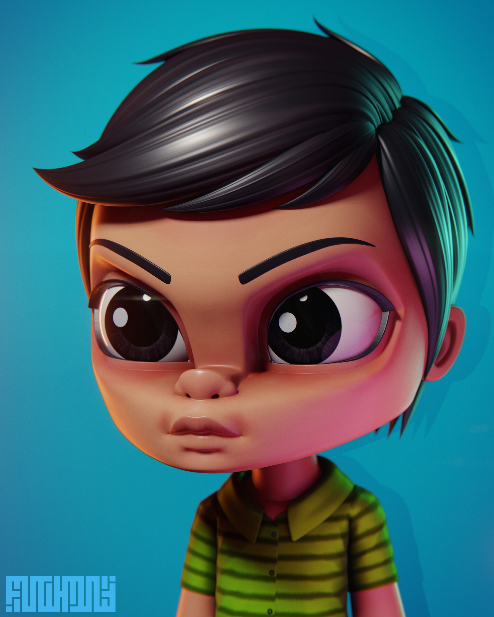 ArtStation - 2018 Portrait Recreation 1/3 - Stylized Sculpt