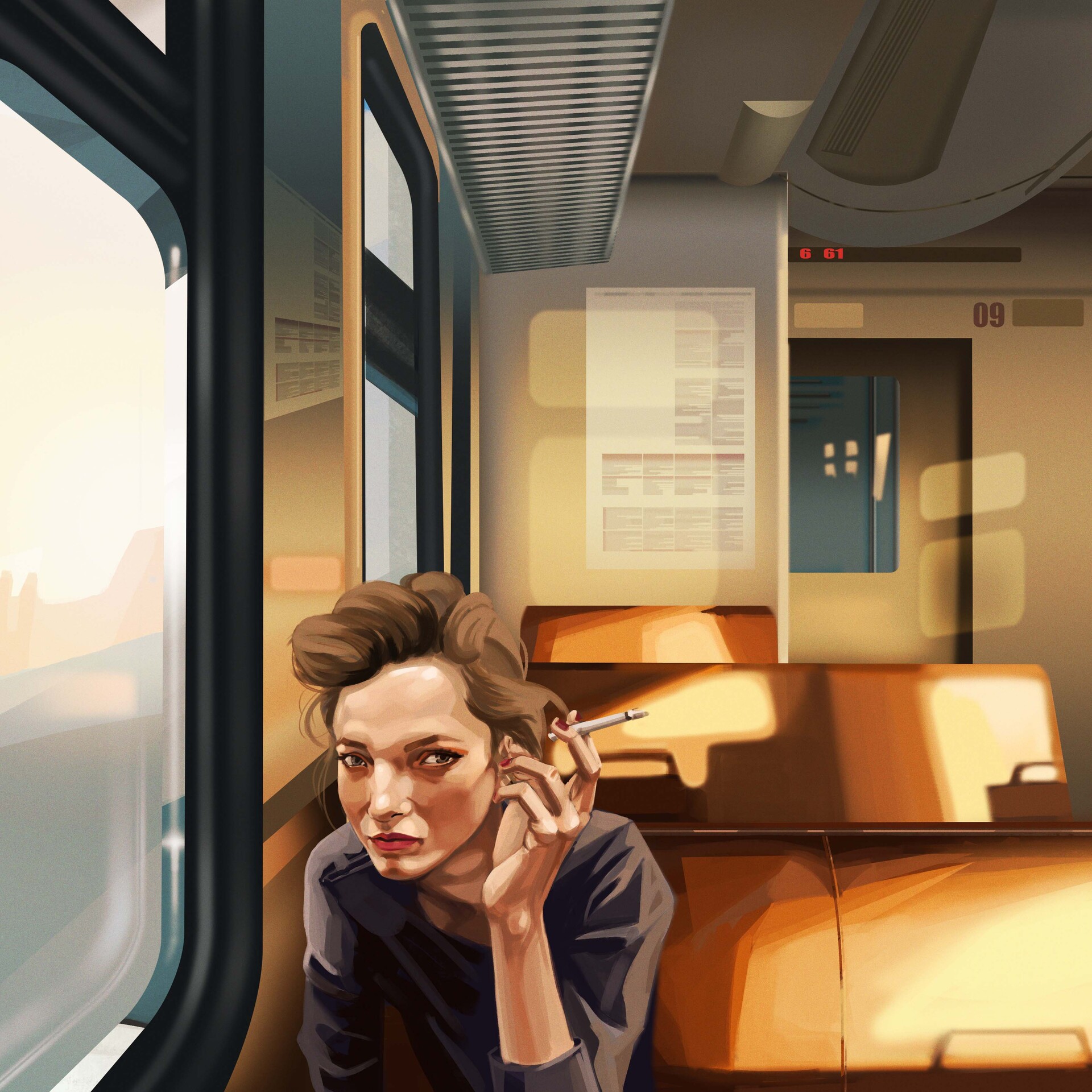 ArtStation - Train trip 🚭