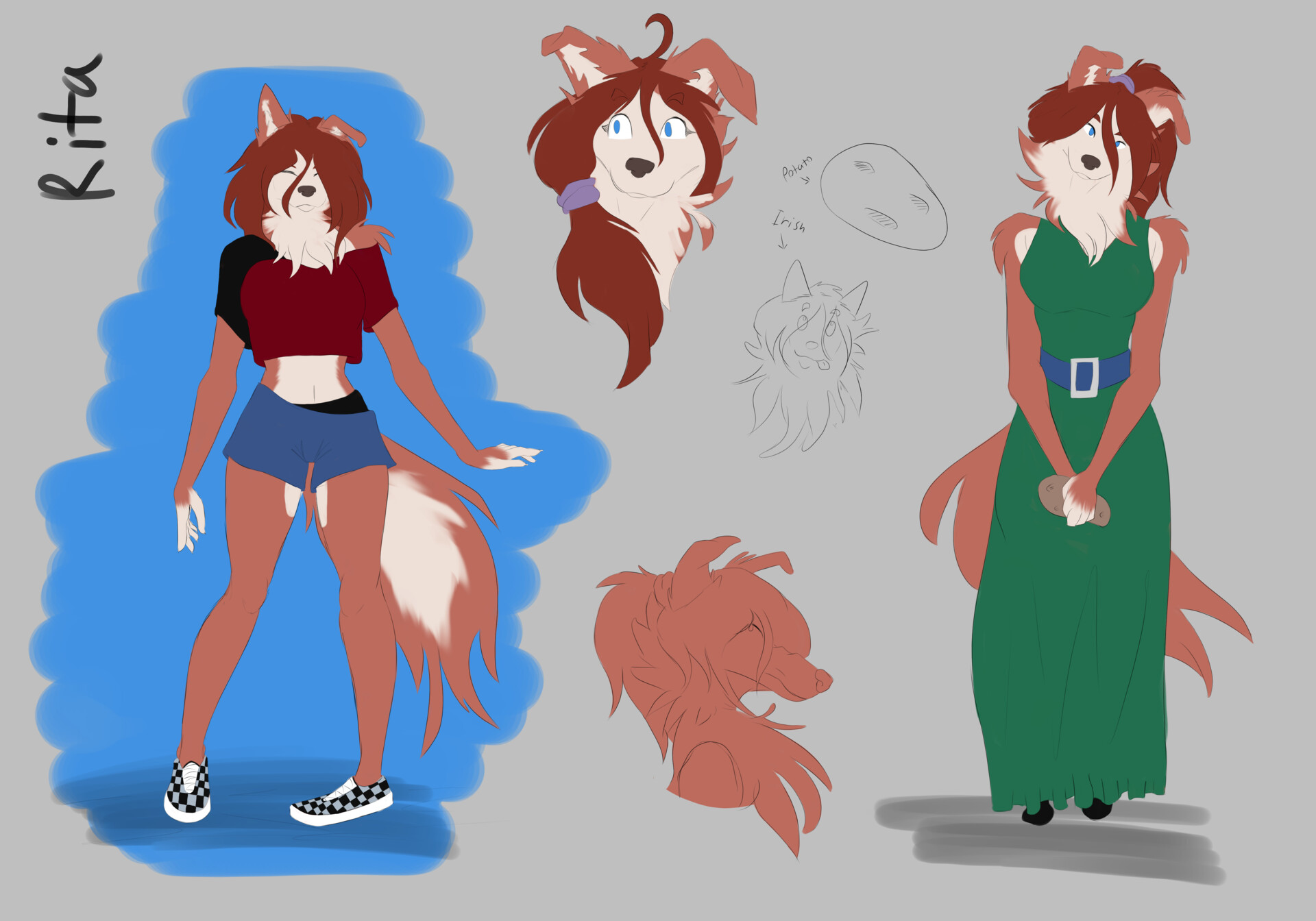 ArtStation - Rita Character Sheet