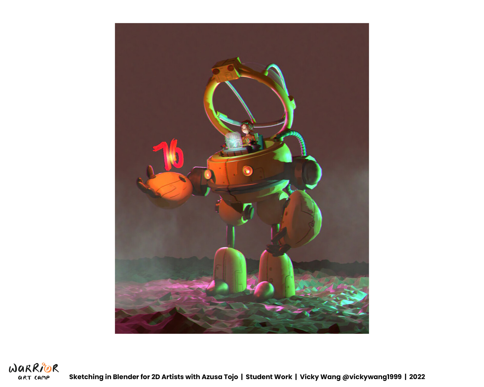 Warrior Art Camp - Vicky Wang | Sketching in Blender for 2D Artists with Azusa Tojo (May 2022)