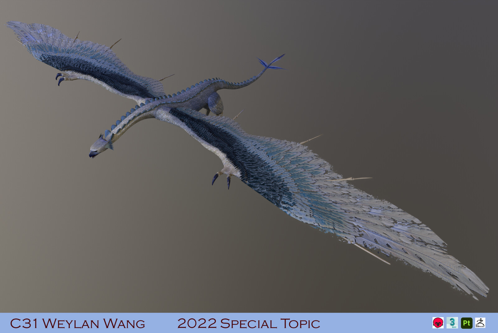 Weylan Weylan - Demacian Raptor - Sliverwing (League of Legend fan art)