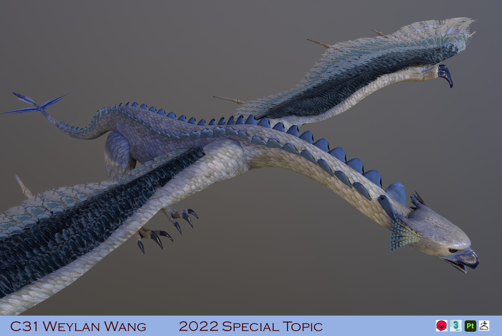 Weylan Weylan - Demacian Raptor - Sliverwing (League of Legend fan art)