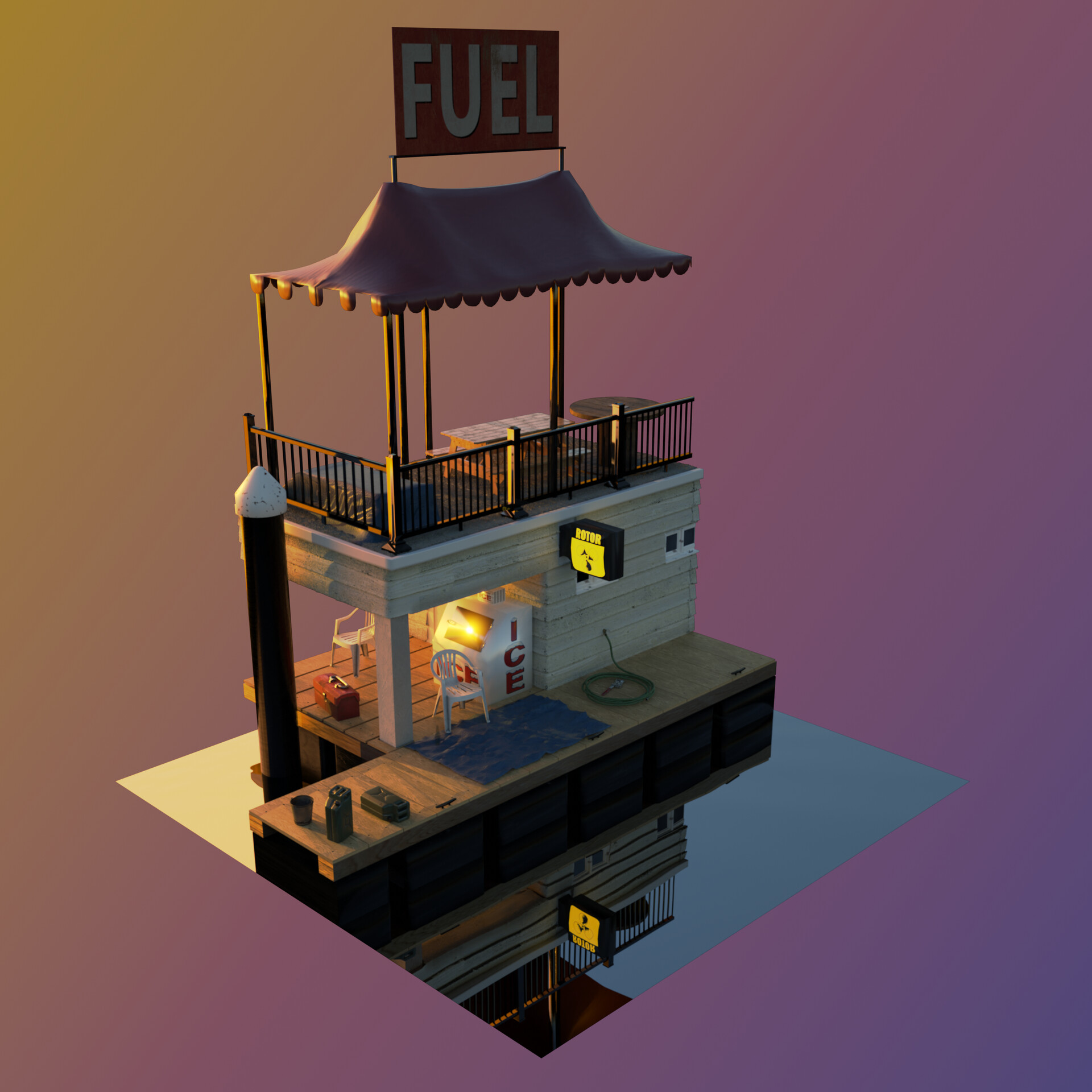 ArtStation - Isometric scene