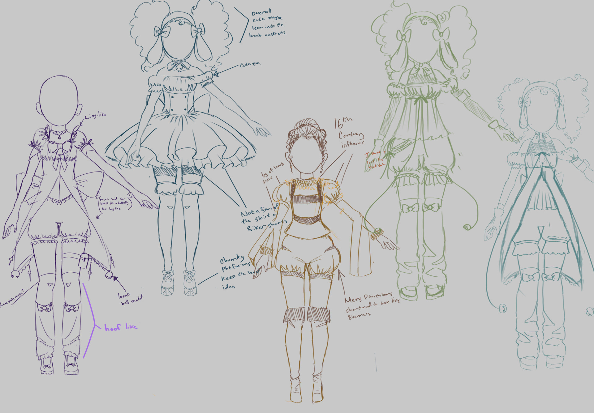ArtStation - Magical girl uniform concepts