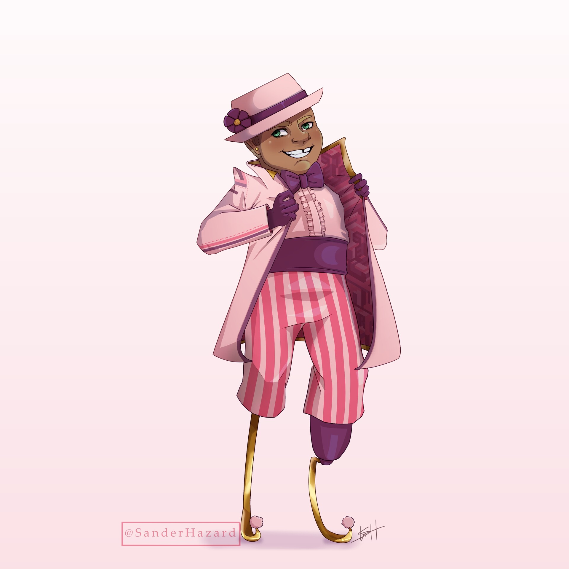 Sander Hazard - Troubladours - Character design - Lester Woods