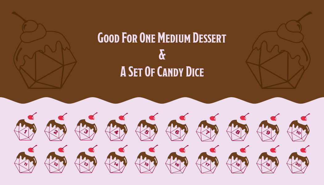 ArtStation - Food Truck Punch Card - Dice Desserts