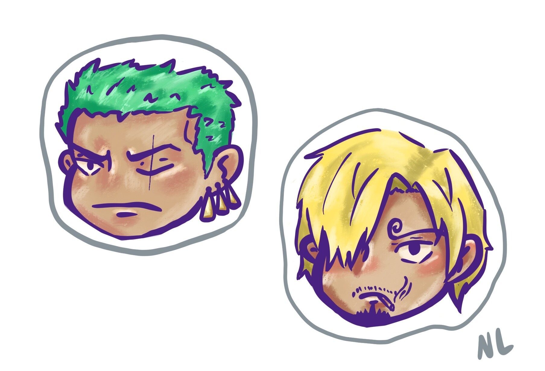 ArtStation - One Piece Chibi Stickers