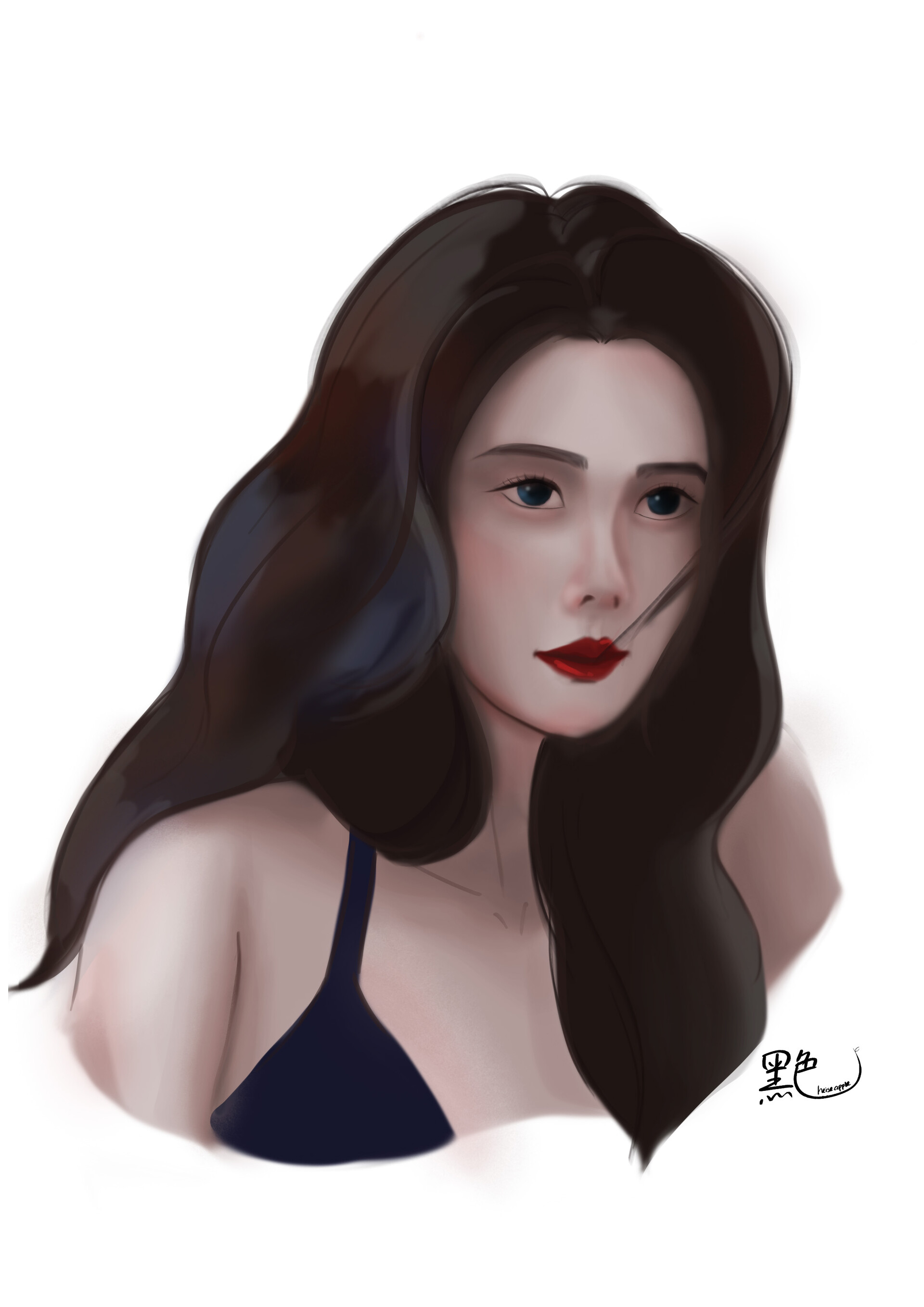 ArtStation - Facial render study-白鹿