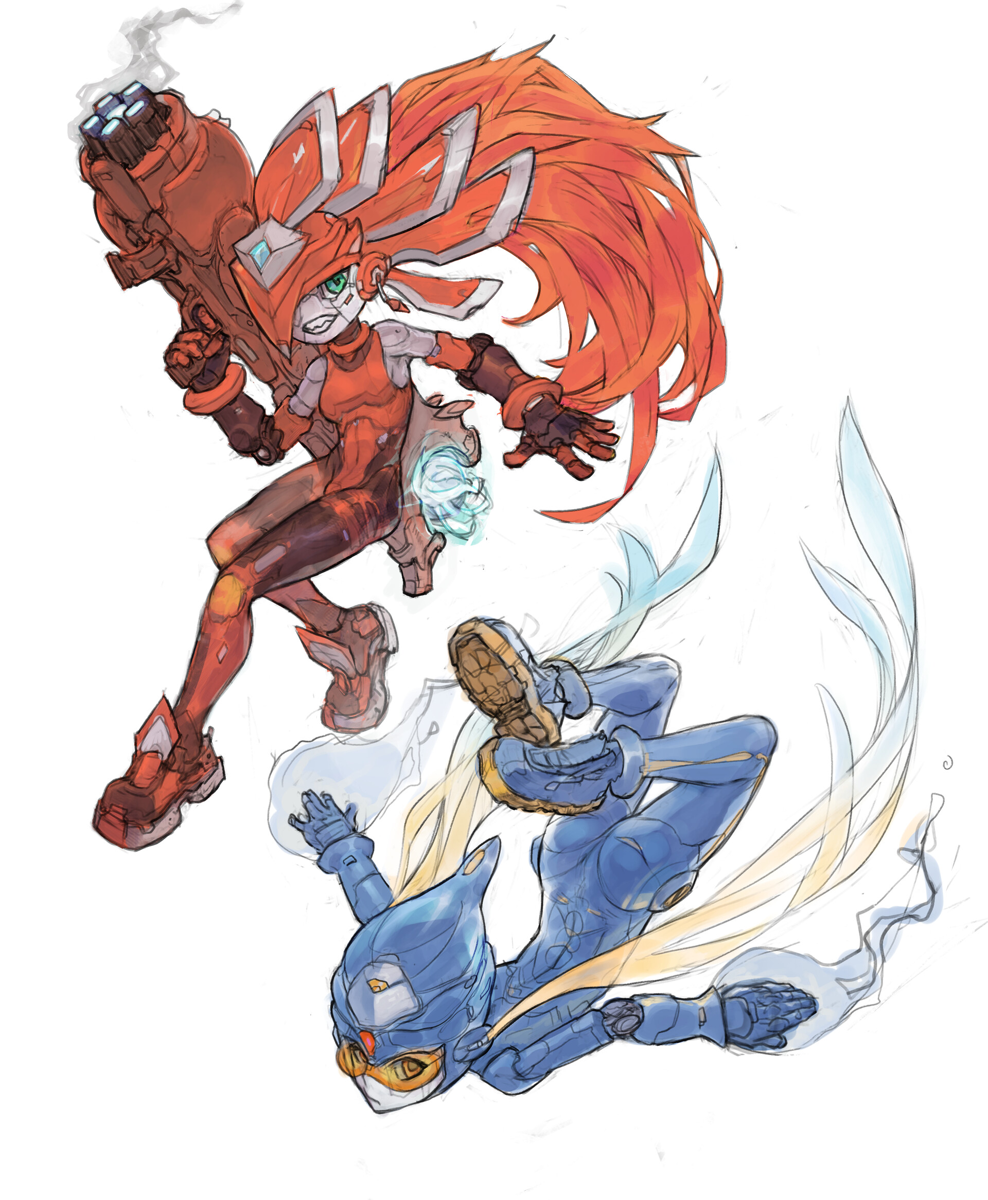 yuri Tad - Character Design: Fire and Air