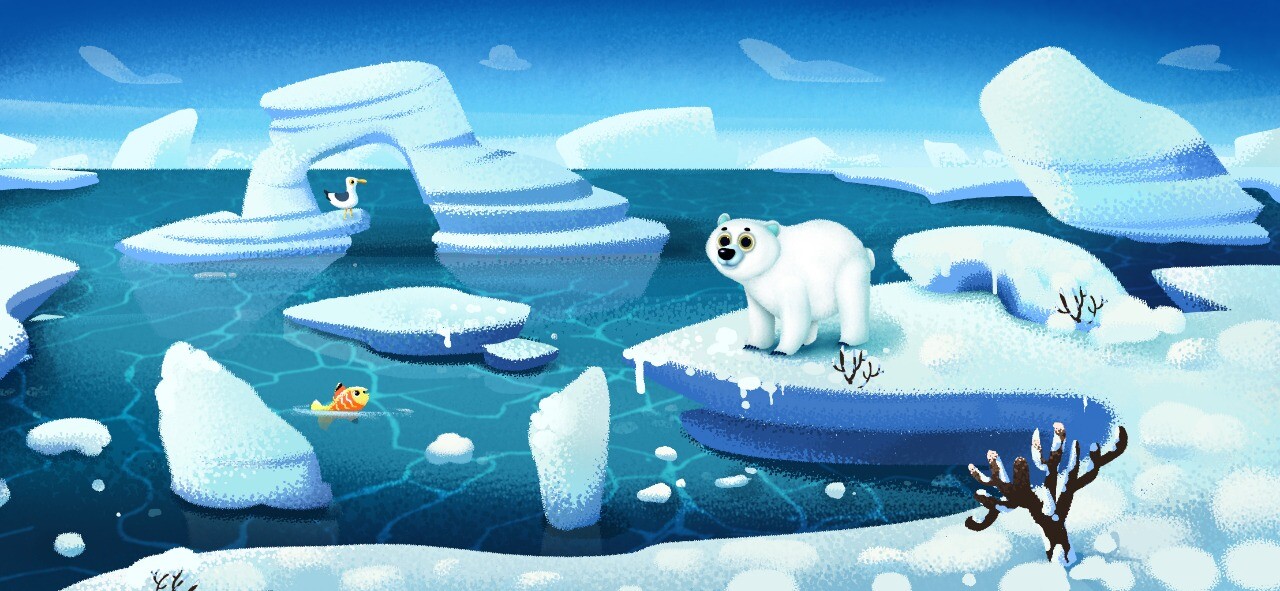 ArtStation - Ice Level Game Art