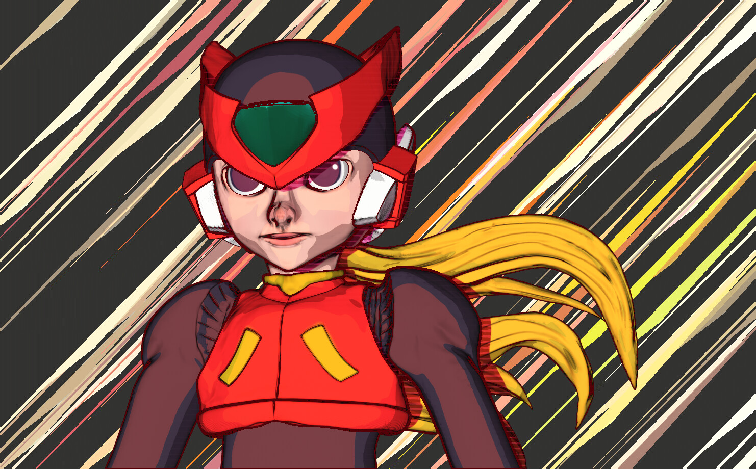 ArtStation - Megaman : Zero, Bust Sculpt