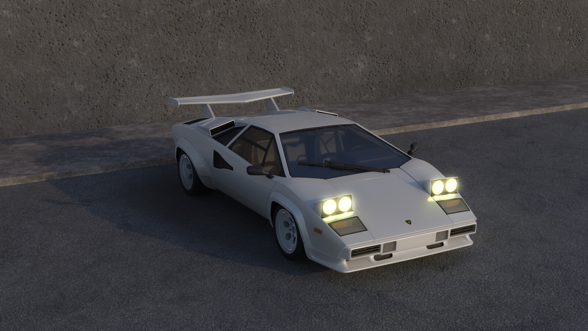 ArtStation - Lamborghini Countach 5000 QV