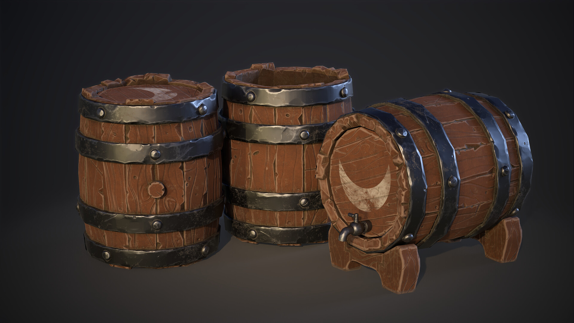ArtStation - Stylized barrel
