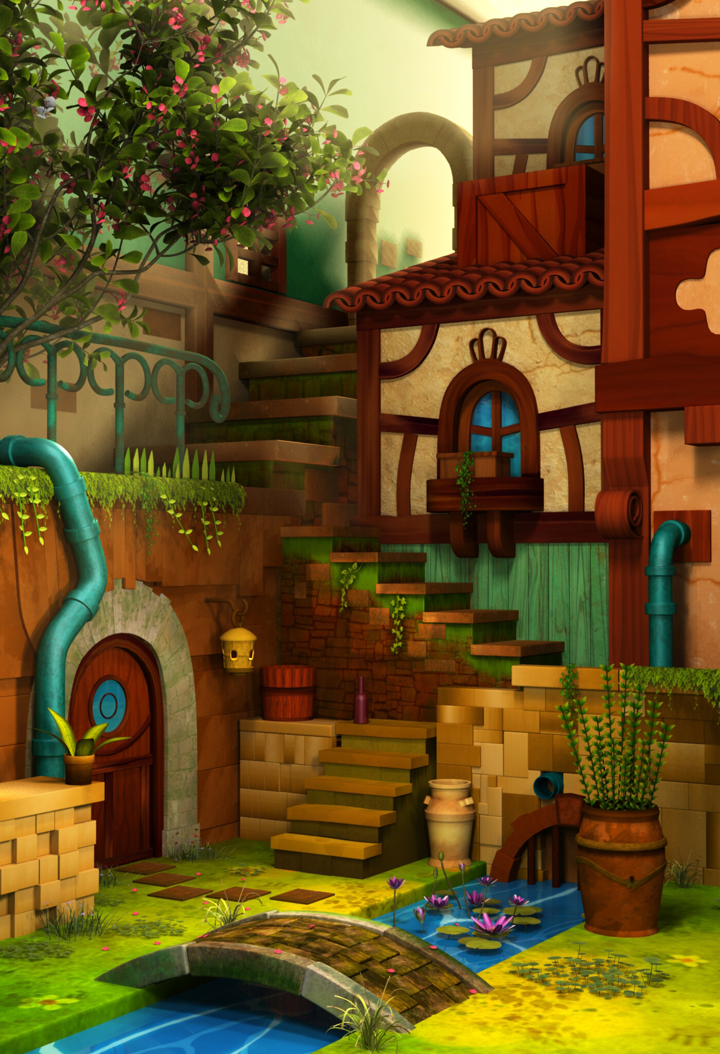 ArtStation - Quiet Village_3D environment