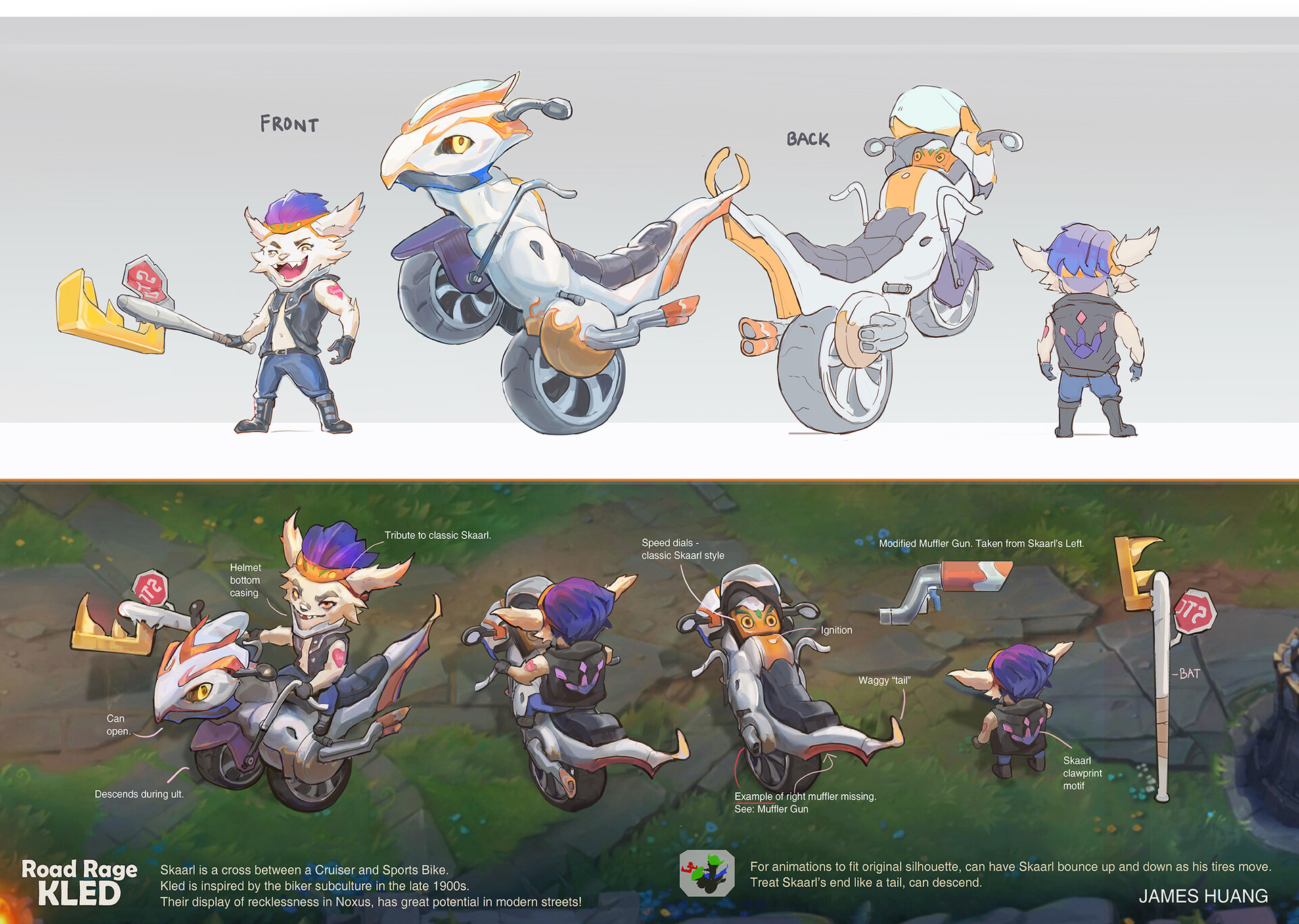 James Huang - Road Rage Kled - League of Legends (Fan Design)