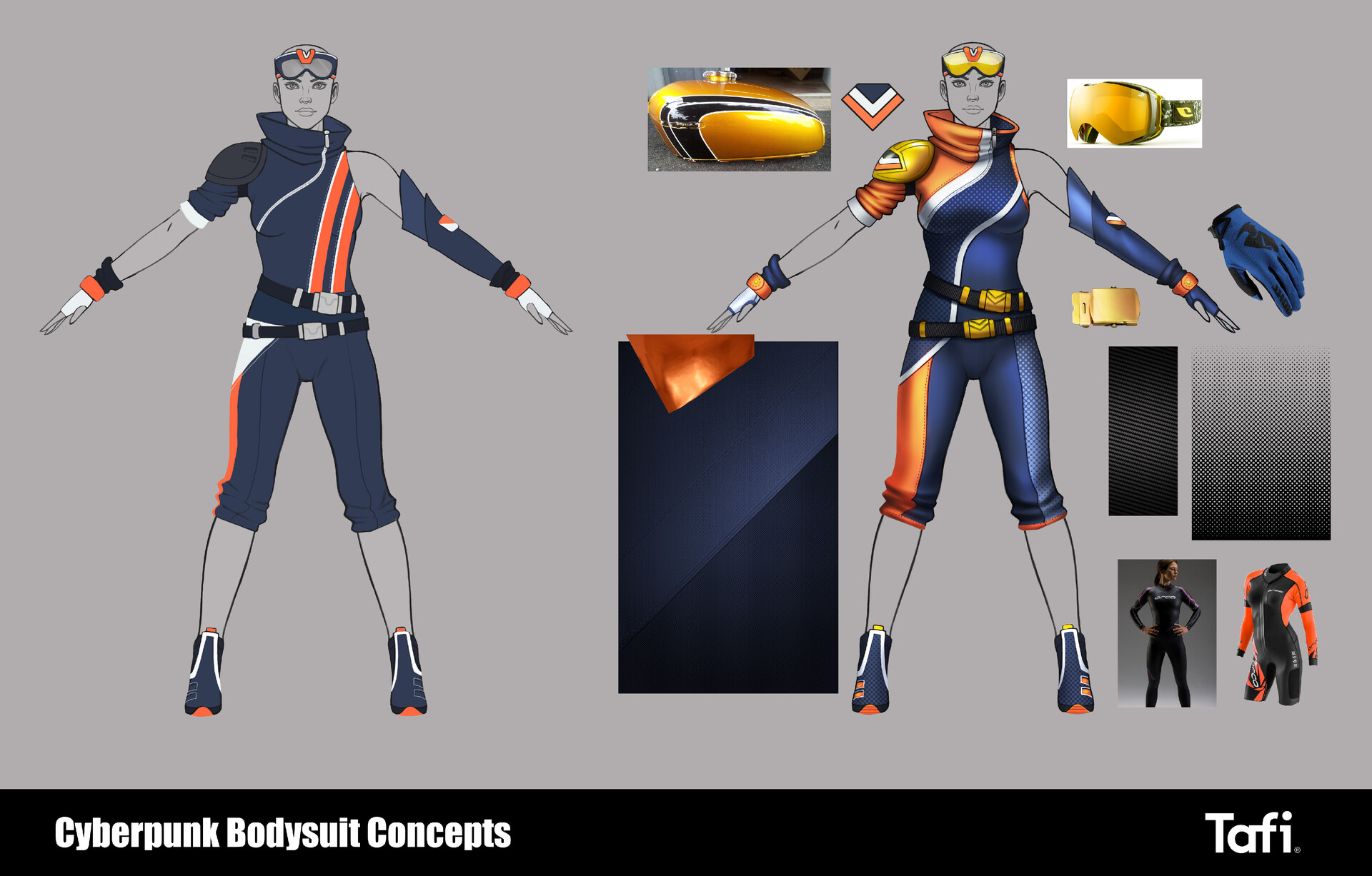 Angie Simpson - Cyberpunk Bodysuit Concepts