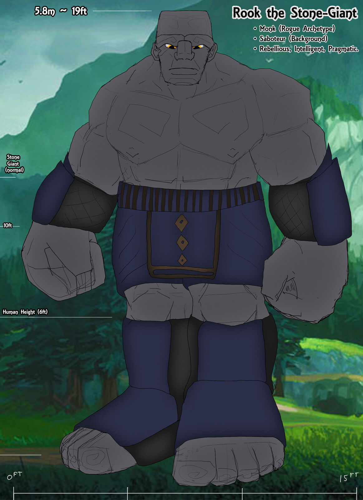 AlienOvan - Rook, the Stone Giant Monk
