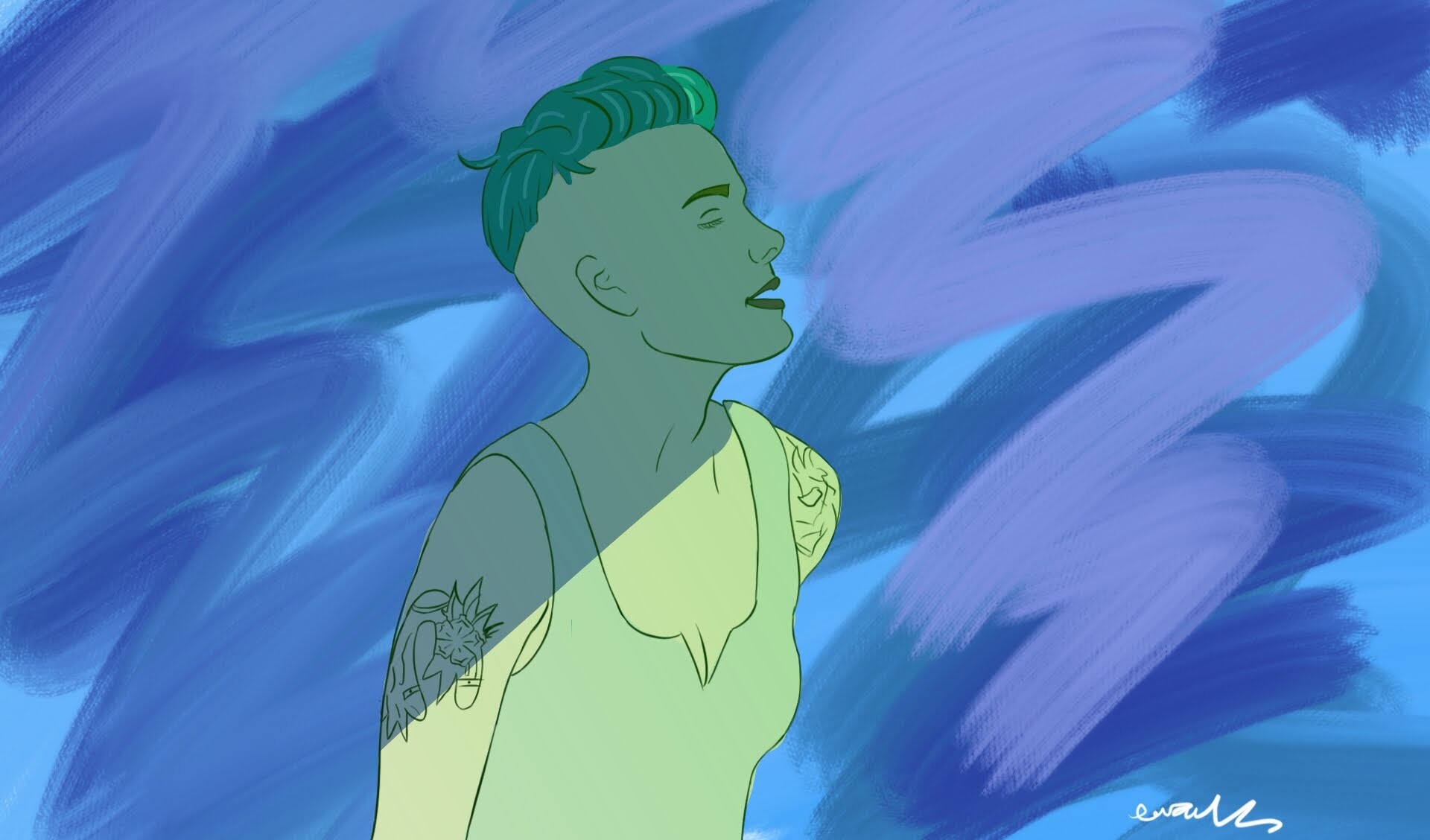 ArtStation - Halsey Fanart for a friend