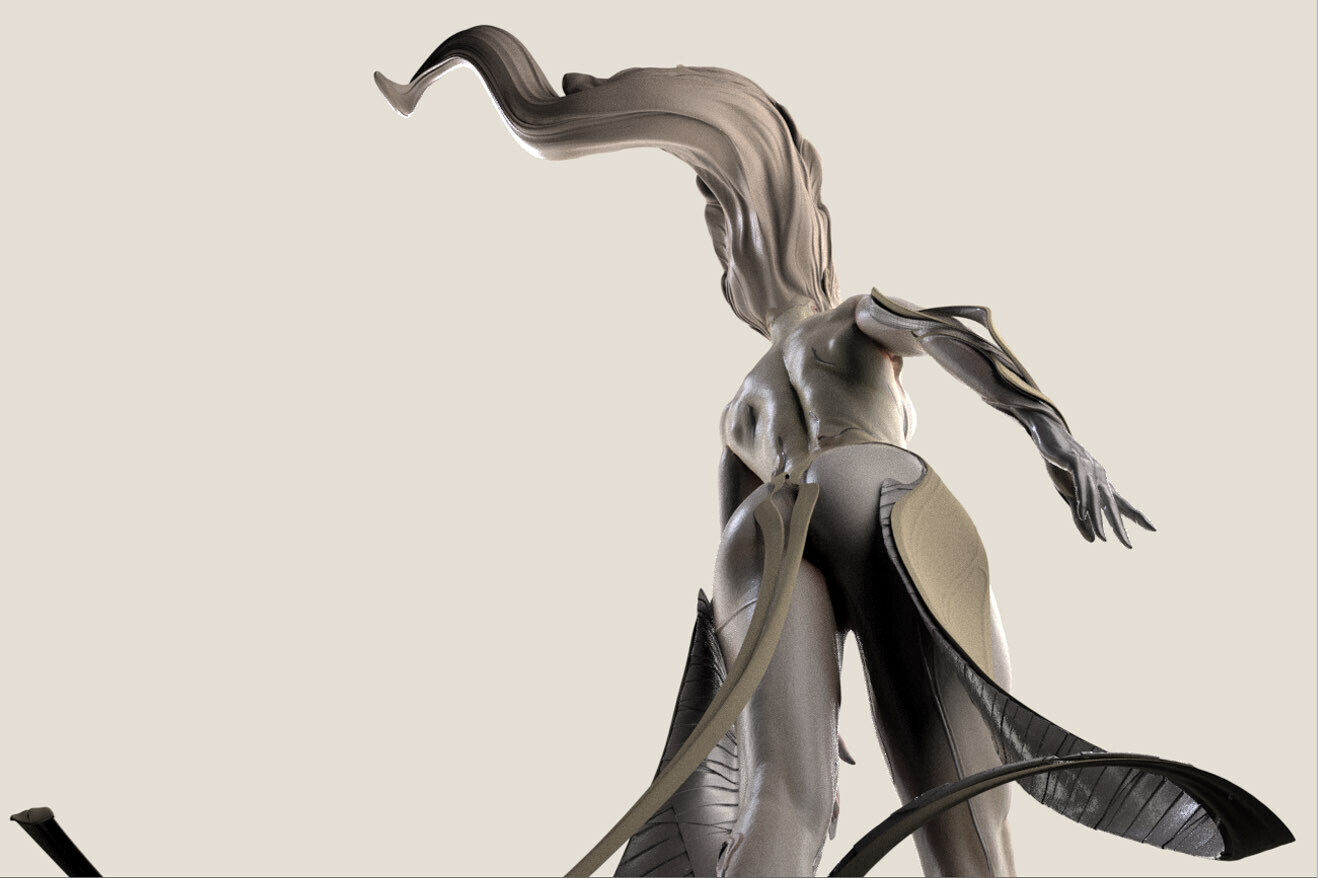 Xander Smith - Alien Goddess in Red