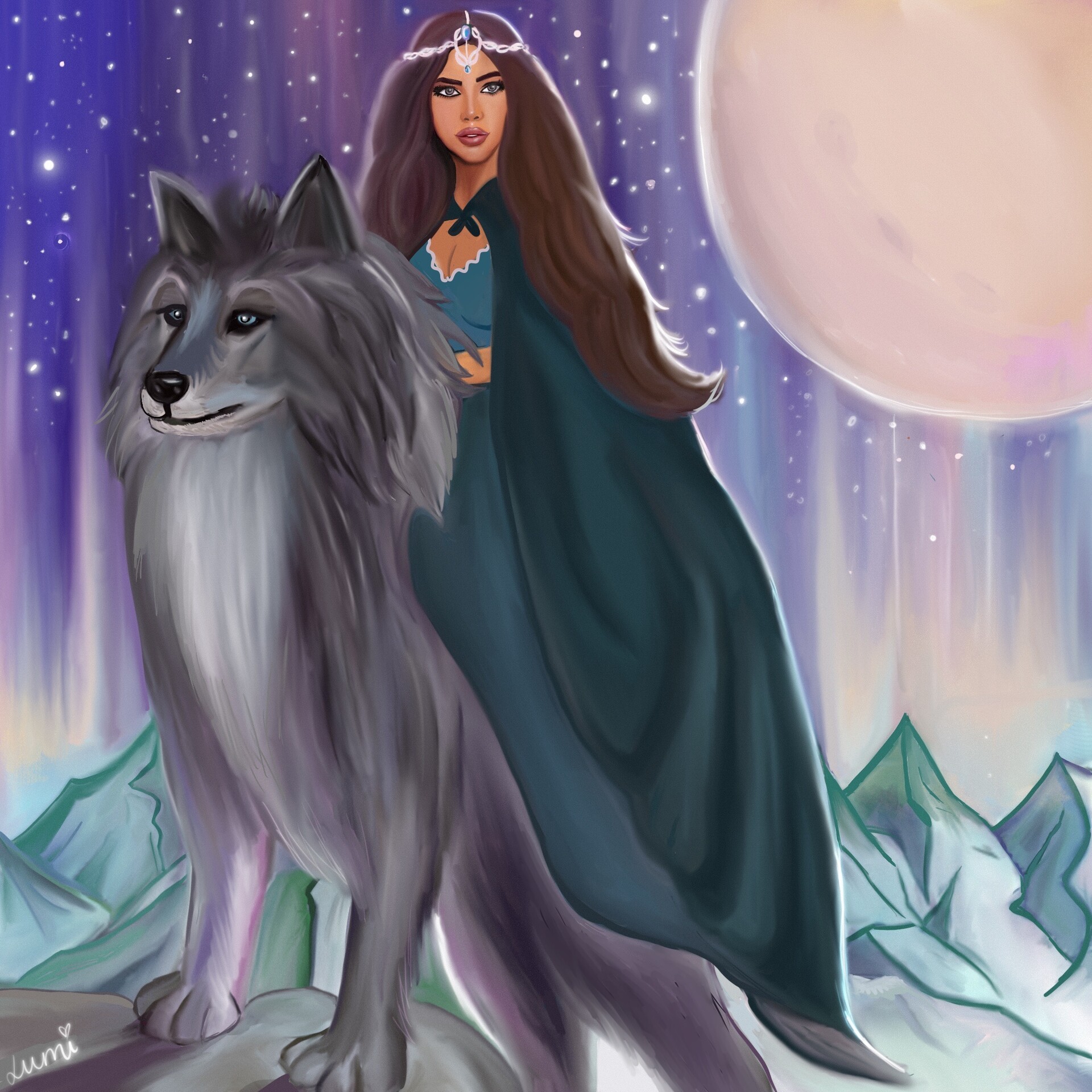 ArtStation - Wolf Moon