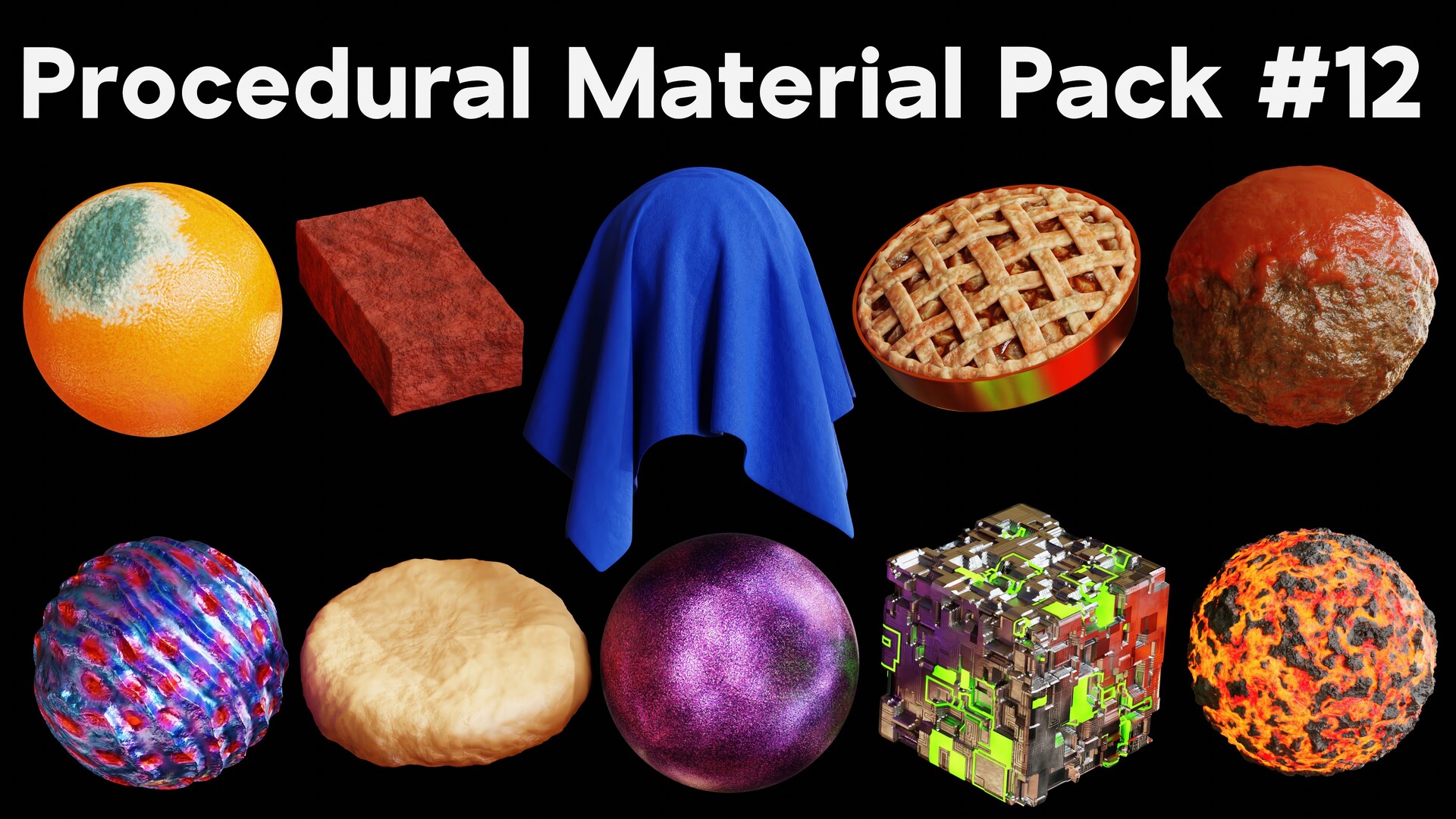 Ryan King - Blender Procedural Material Pack #12