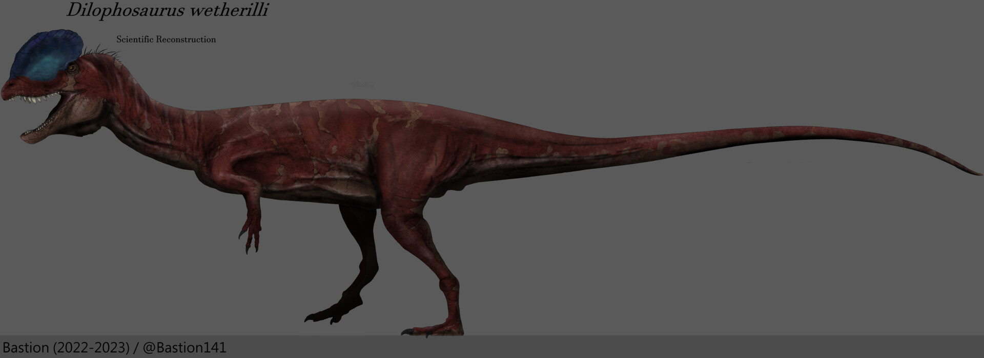 ArtStation - Scientific Reconstruction - Dilophosaurus weatherilli