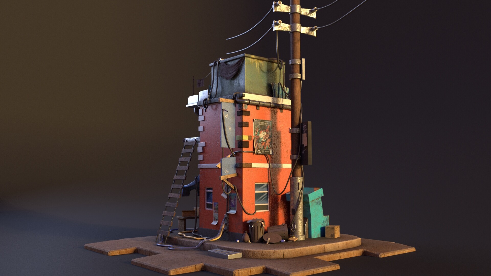 ArtStation - Stylized building