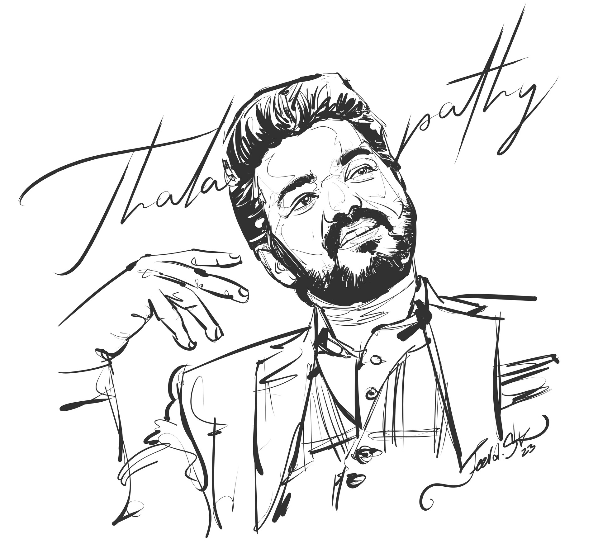 Jeeva Artist - Thalapathy Vijay 2023 #varisu #Thalapathyvijay # ...