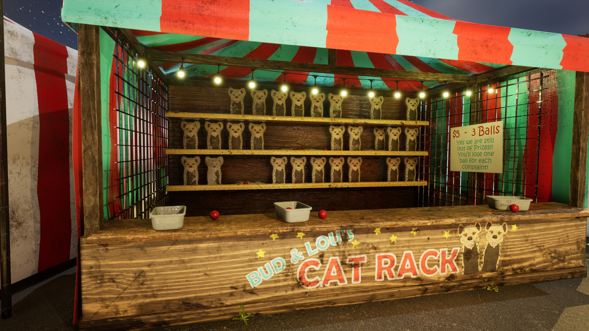 ArtStation - "Cat Rack" Carnival Game
