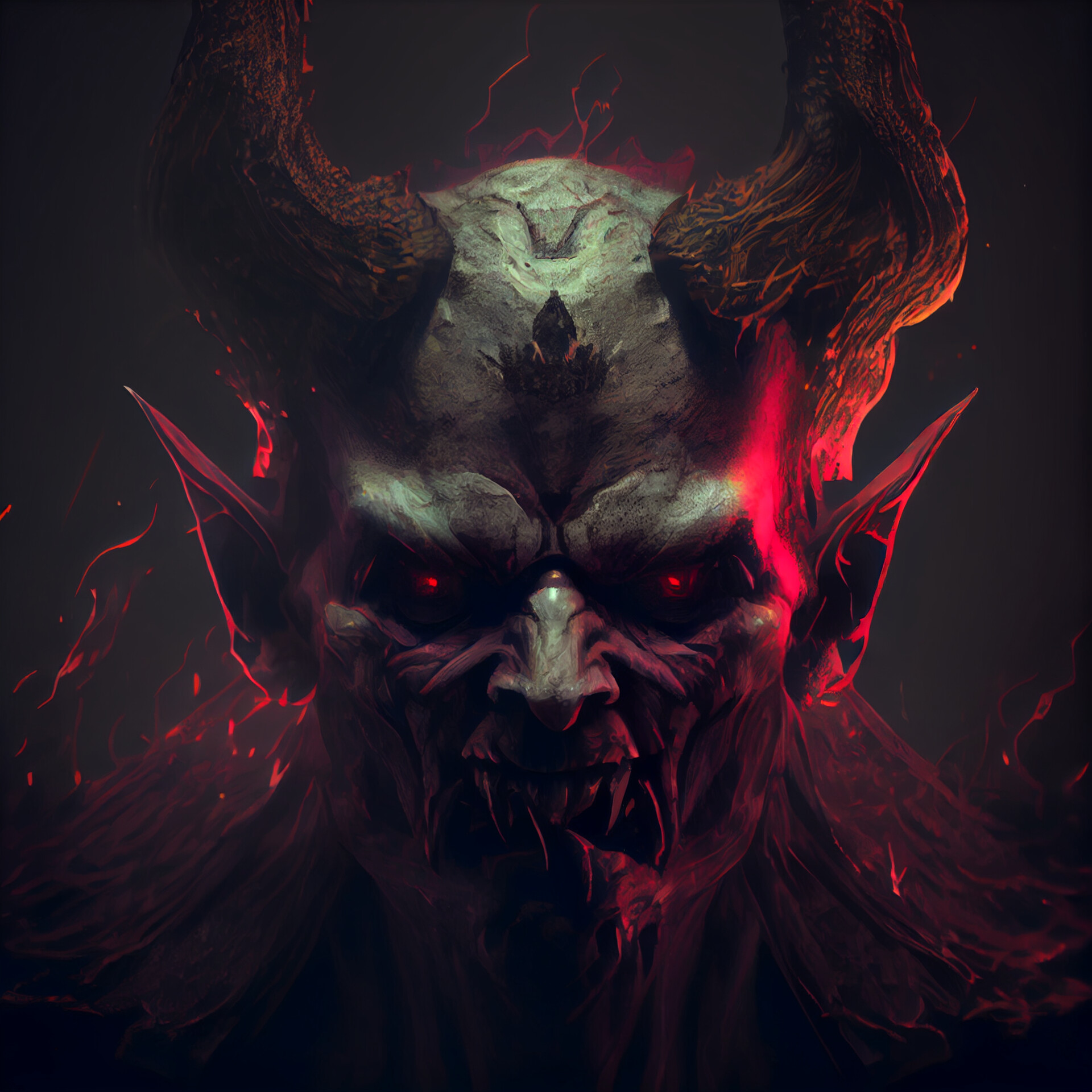 ArtStation - Horned demon