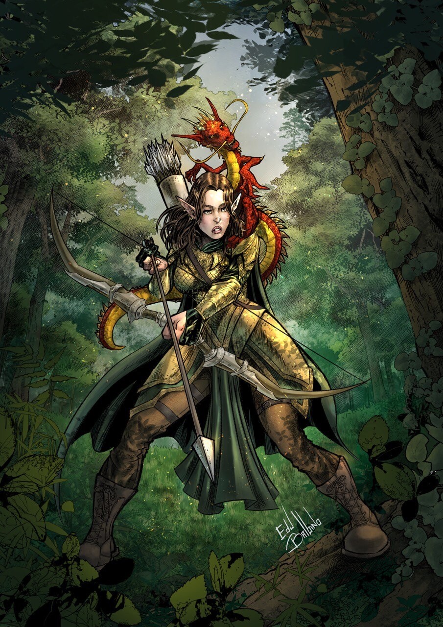 ArtStation - Elf archer DnD character