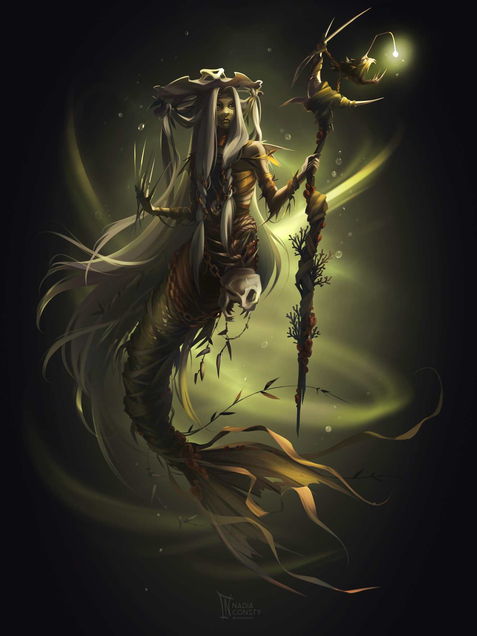 ArtStation - Deep Sea siren. Character concept