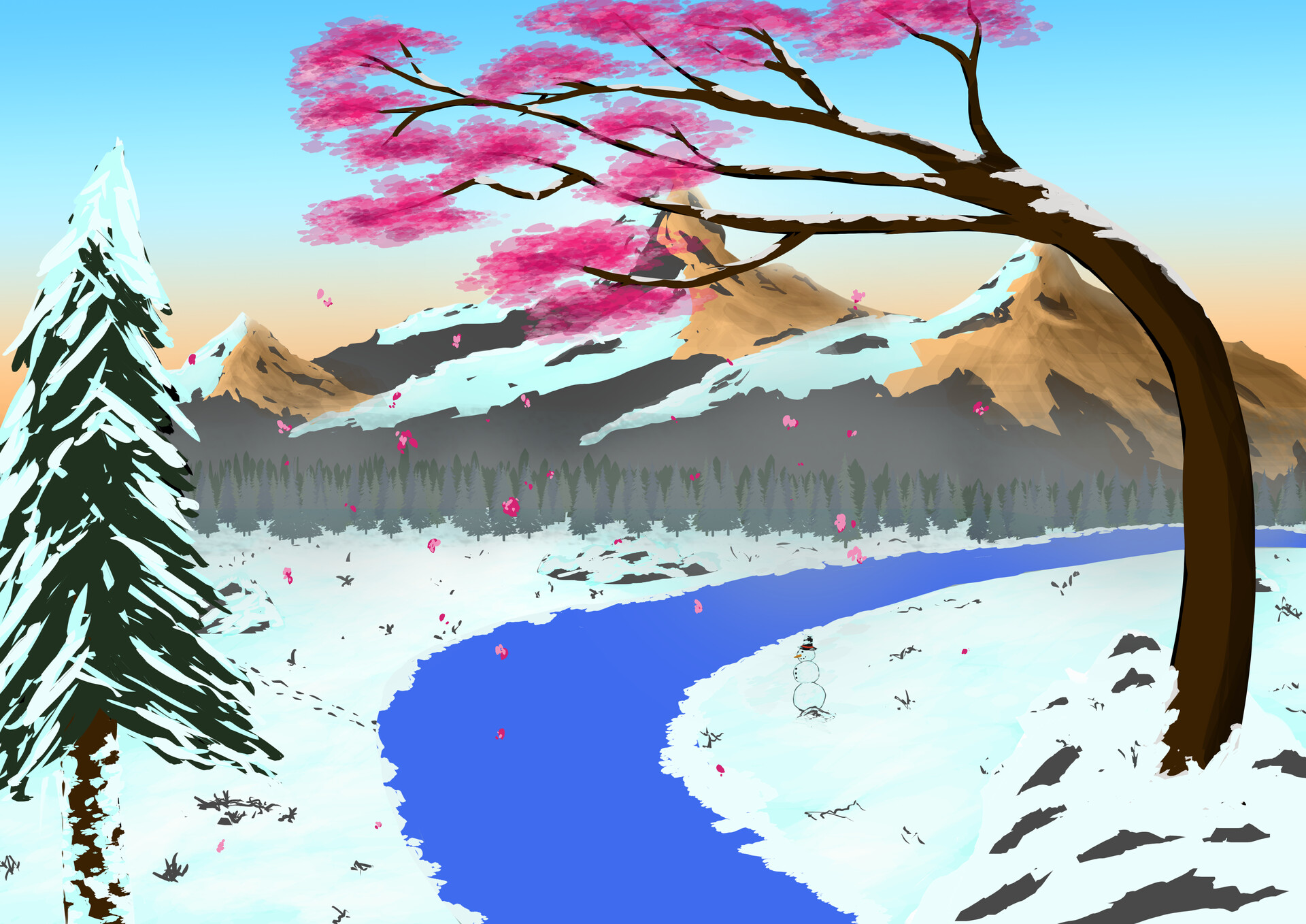 ArtStation - Snow in Japan