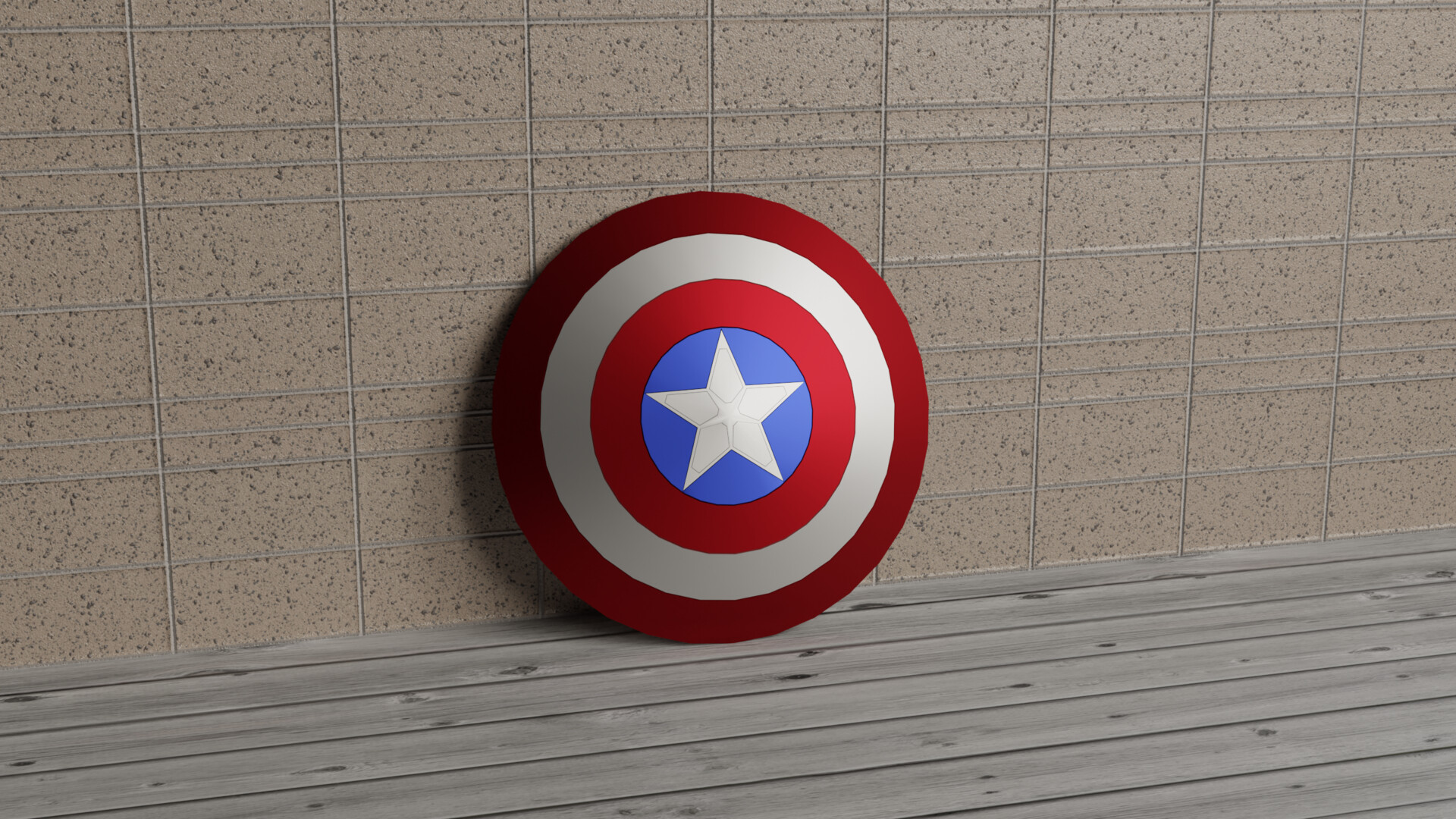 ArtStation - Cap's Shield (Low Poly)