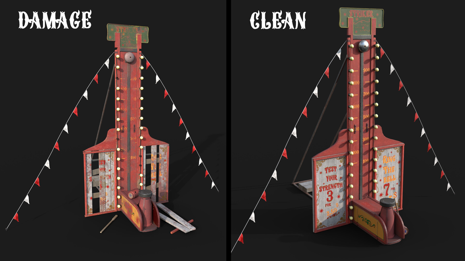 ArtStation - Machine to test his strength in the circus