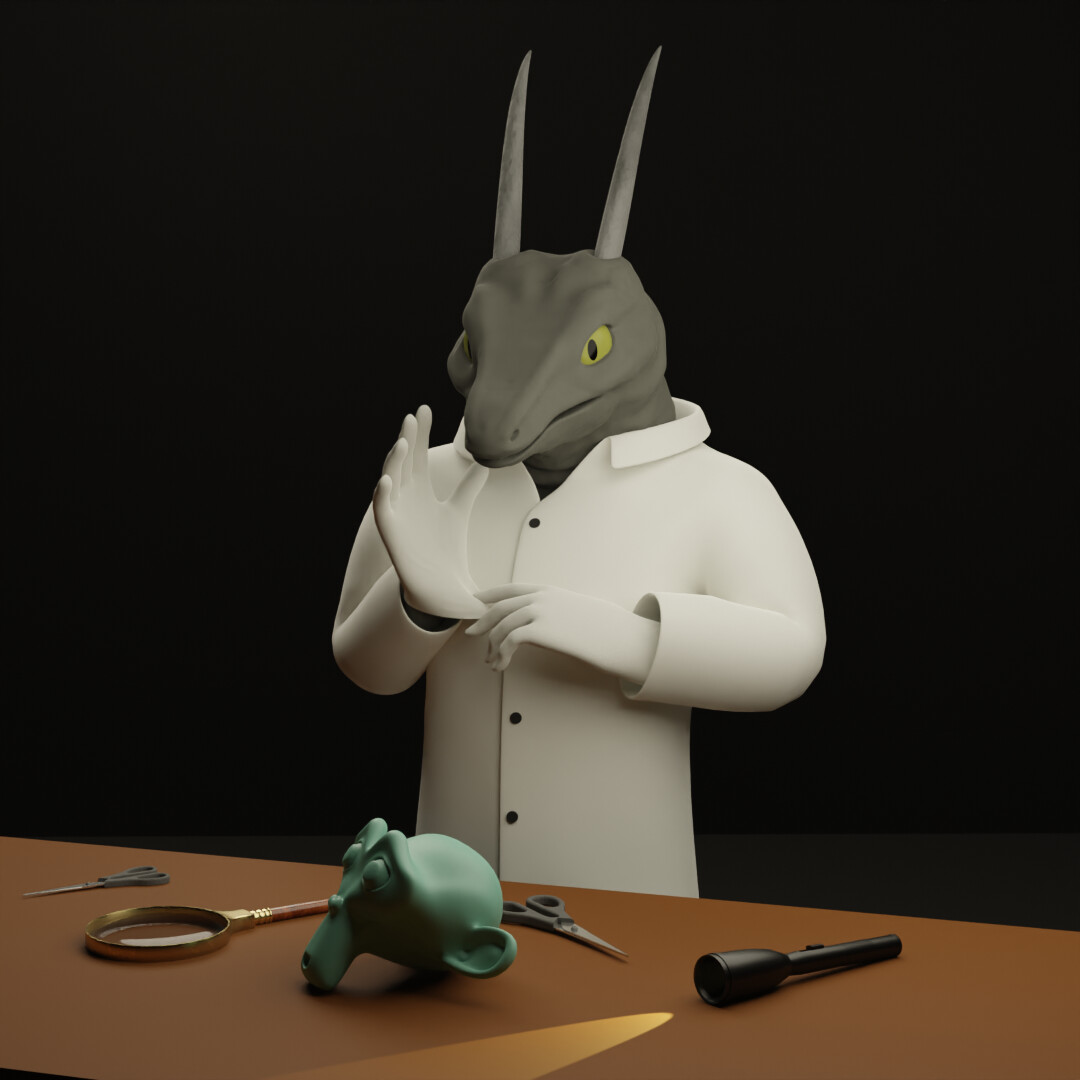 ArtStation - Detective Lizard