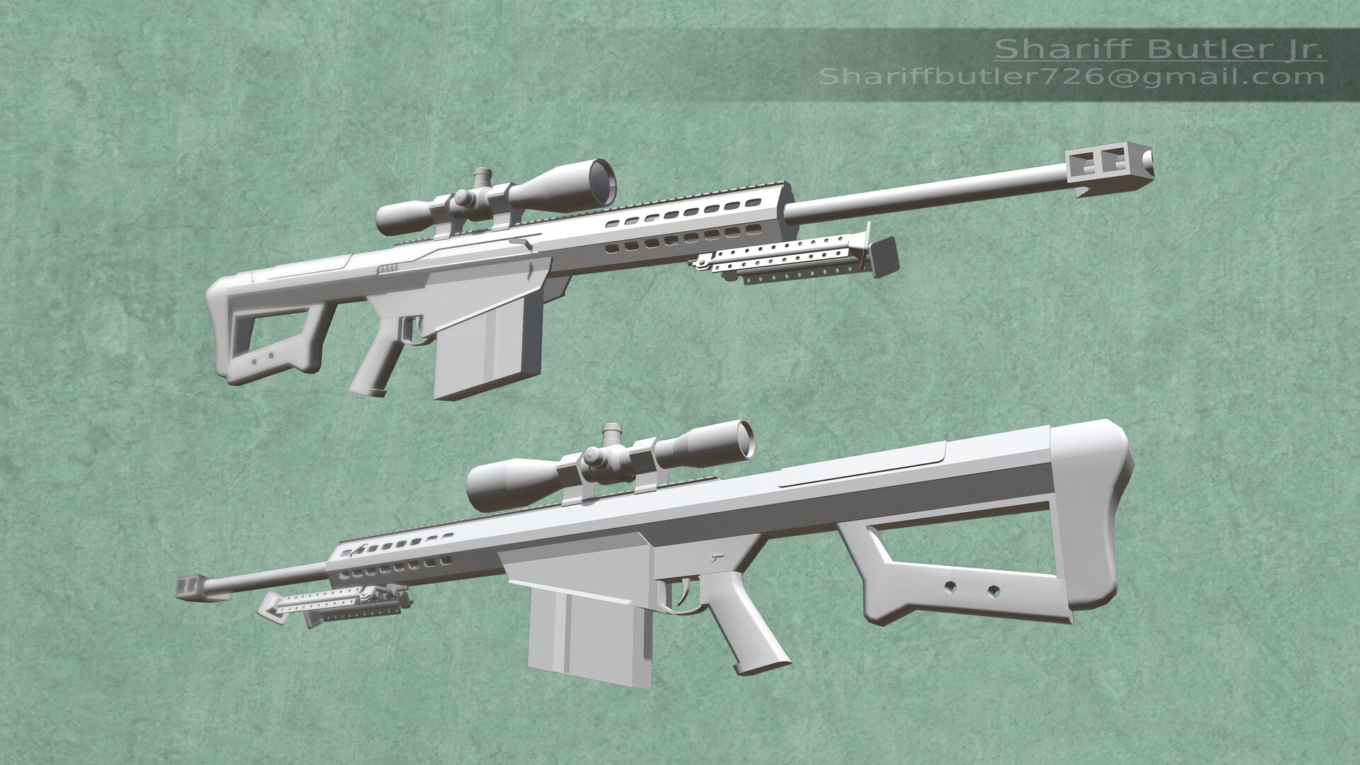 Shariff Butler Jr. - Barrett M82A1 Sniper Rifle