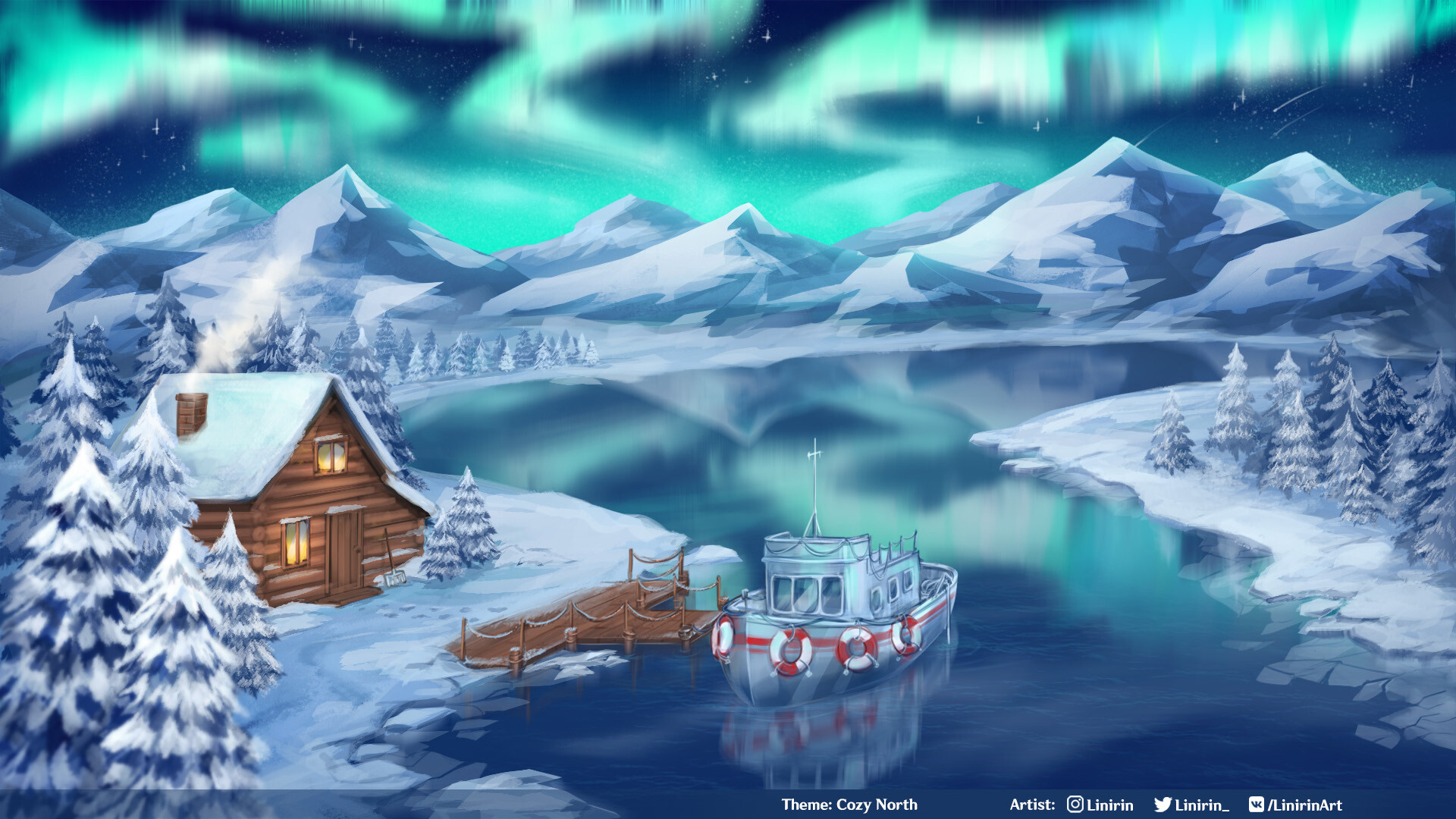 ArtStation - Winter landscape