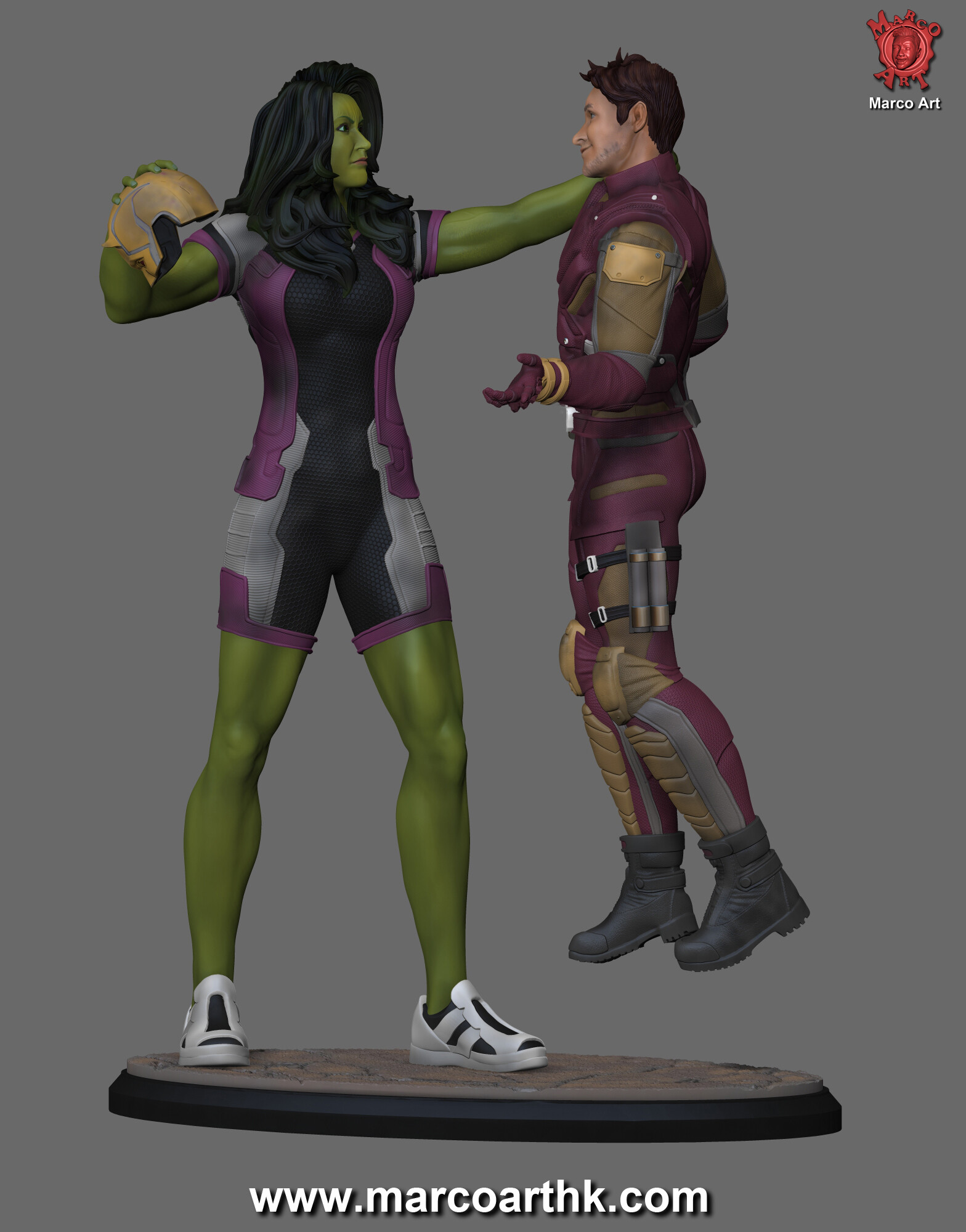 ArtStation - SheHulk & Daredevil