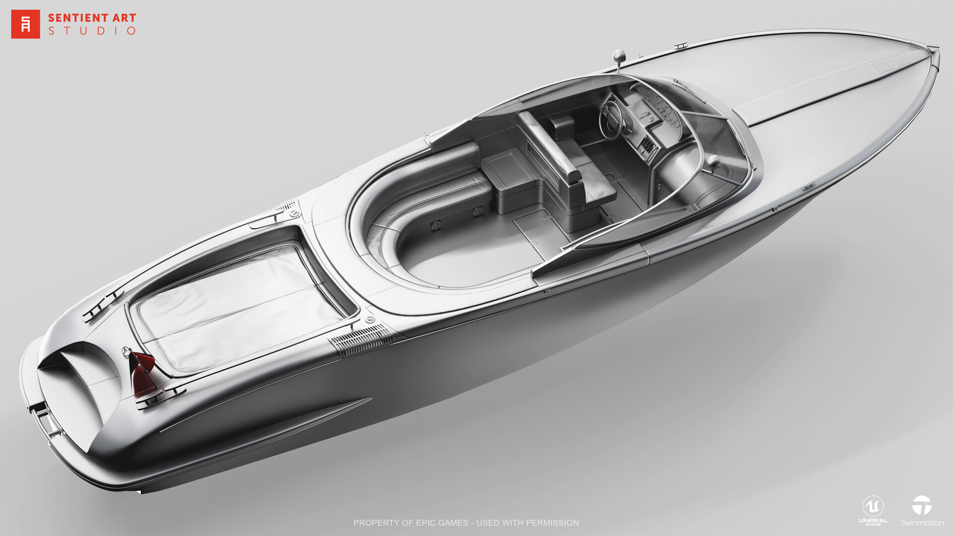 Sentient Art - Twinmotion - Speedboat