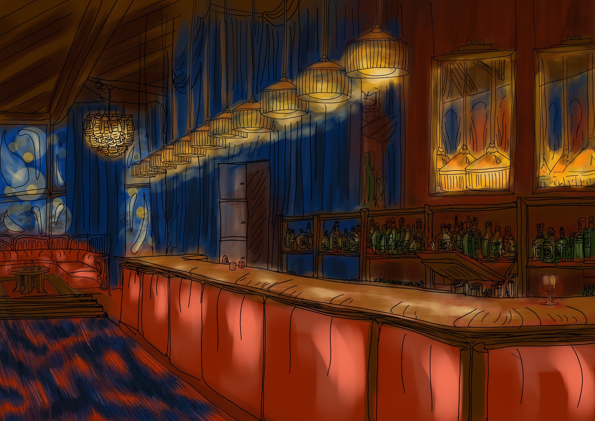 ArtStation - At the Bar