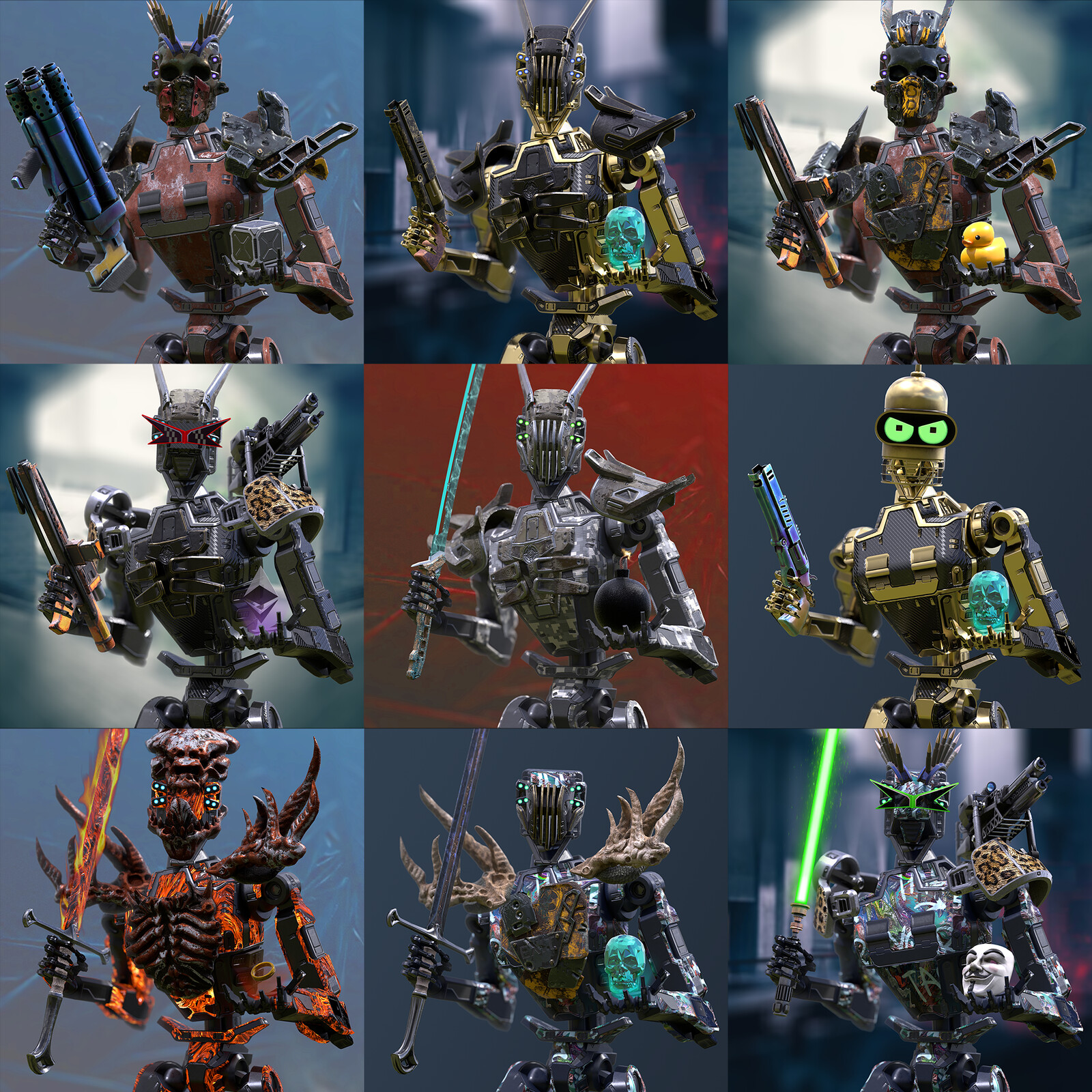 Obey Art - Robots generative collection